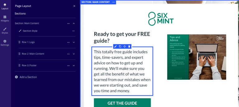 Set-up a Landing Page – Ready Entrepreneur Guides